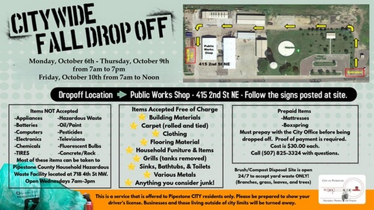 Citywide Fall Drop-Off Days - Oct 9, 2025